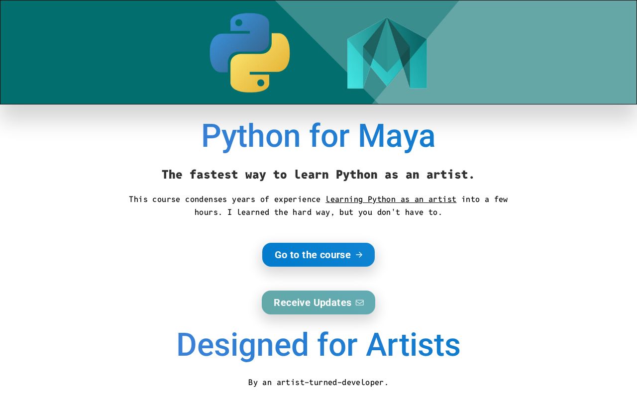 Python Course for Maya Artists